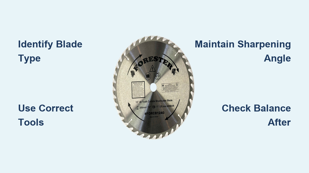 How to Sharpen a Brush Cutter Blade