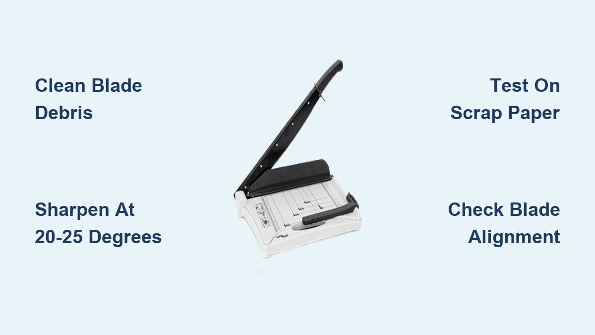 How to Sharpen a Guillotine Paper Cutter