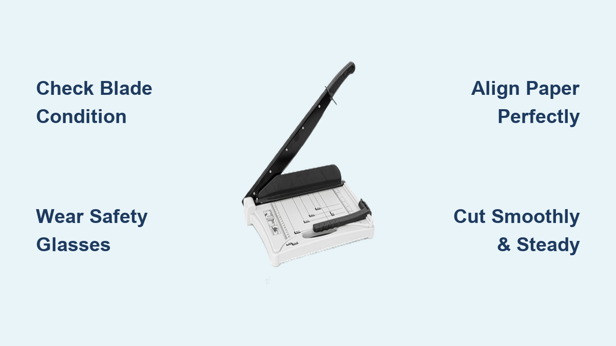 How to Use a Guillotine Paper Cutter: Quick Guide - Cutters Machine